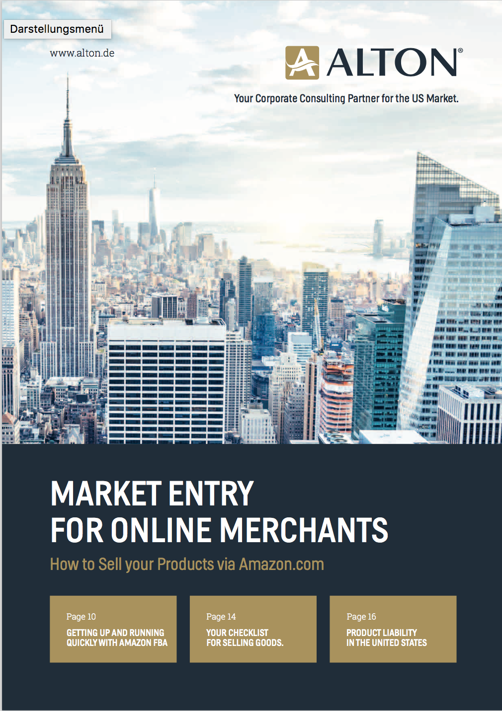 ALTON – Selling via Amazon.com FBA - ALTON